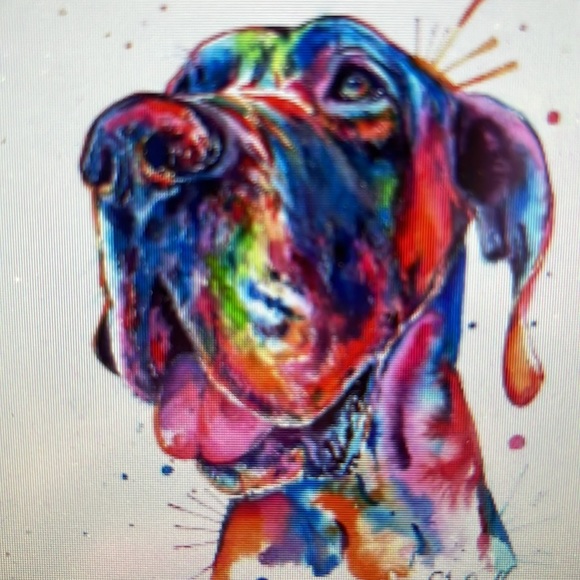 Dastash | Tops | Colorful English Bulldog Splatter Tshirt Dog Dogs ...